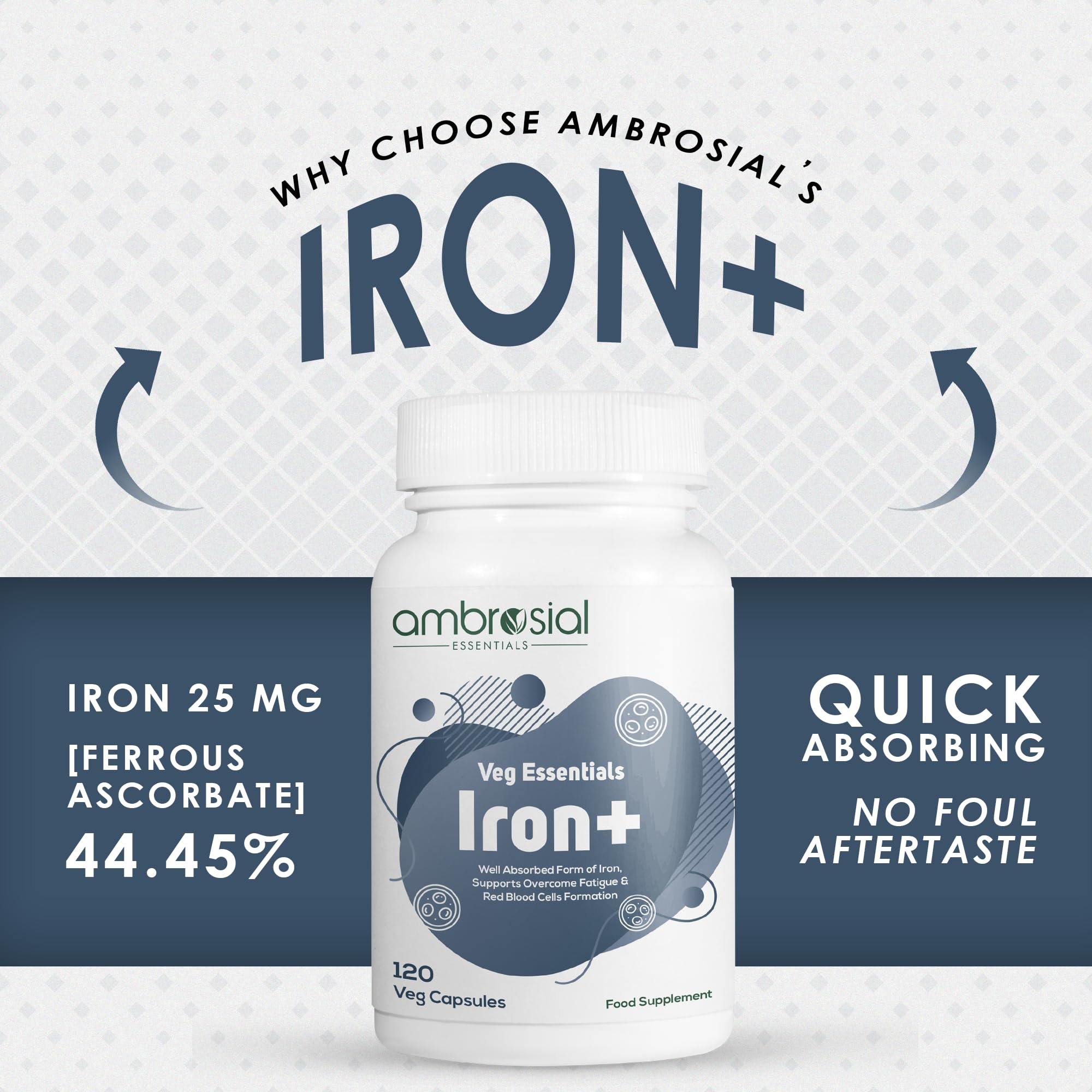 120 capsules for long-lasting iron supply