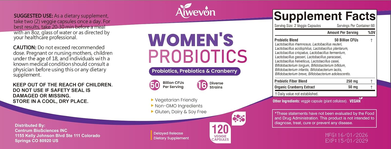 120 capsules for long-lasting supply