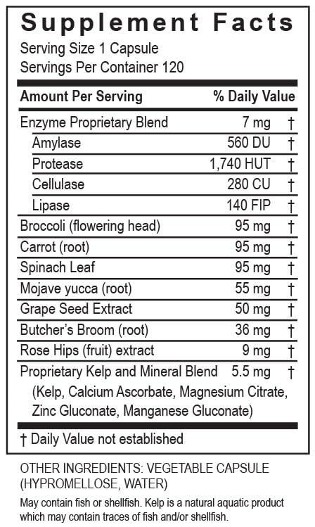 120 capsules for optimal gut health