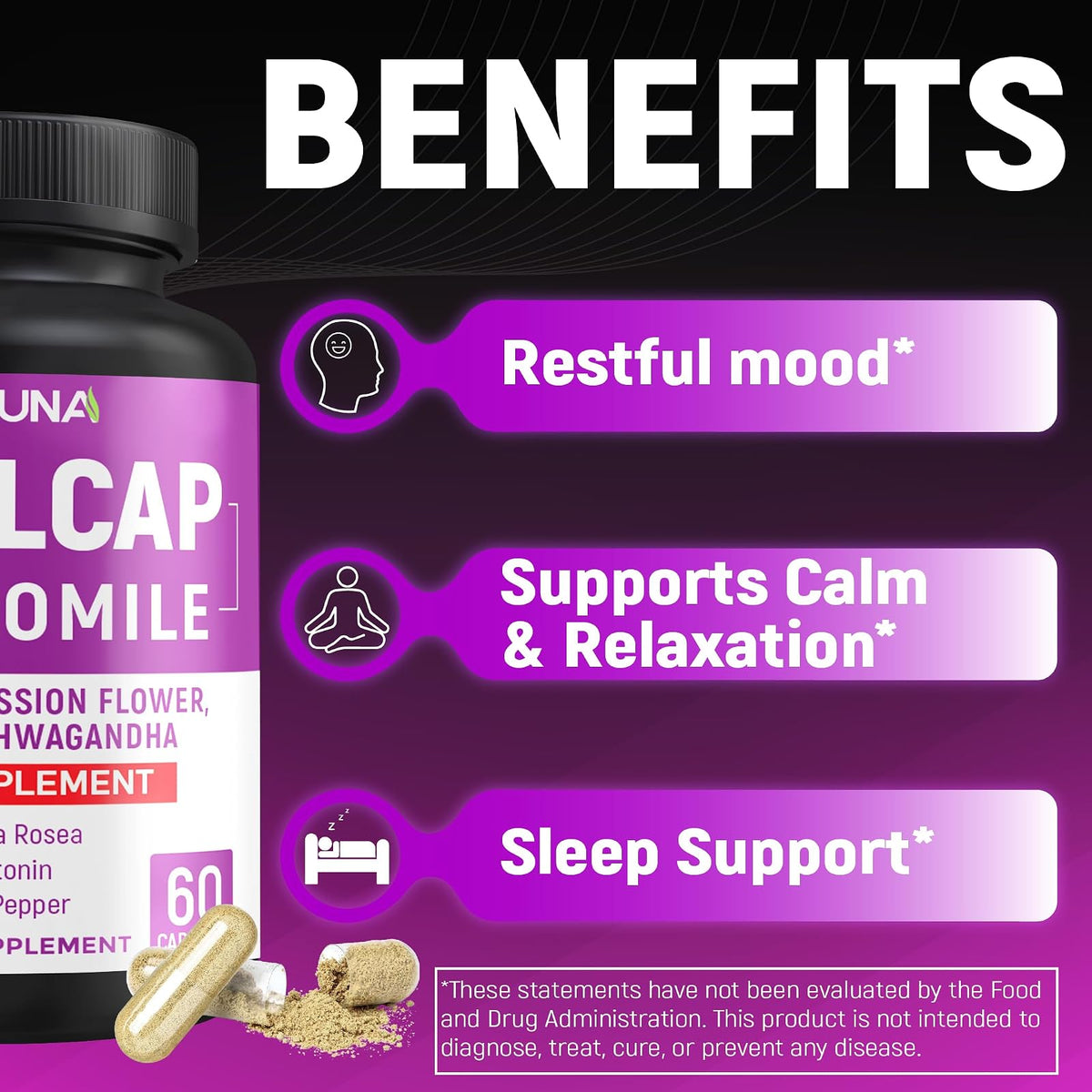 120 capsules for stress relief
