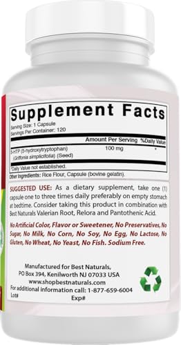 120 capsules of 5-HTP