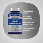 120 capsules of acetyl l-carnitine