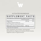 120 capsules of activated magnesium