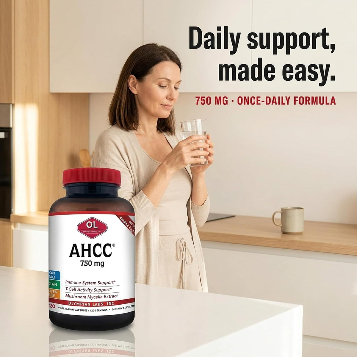 120 capsules of AHCC benefits