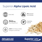 120 capsules of alpha lipoic acid