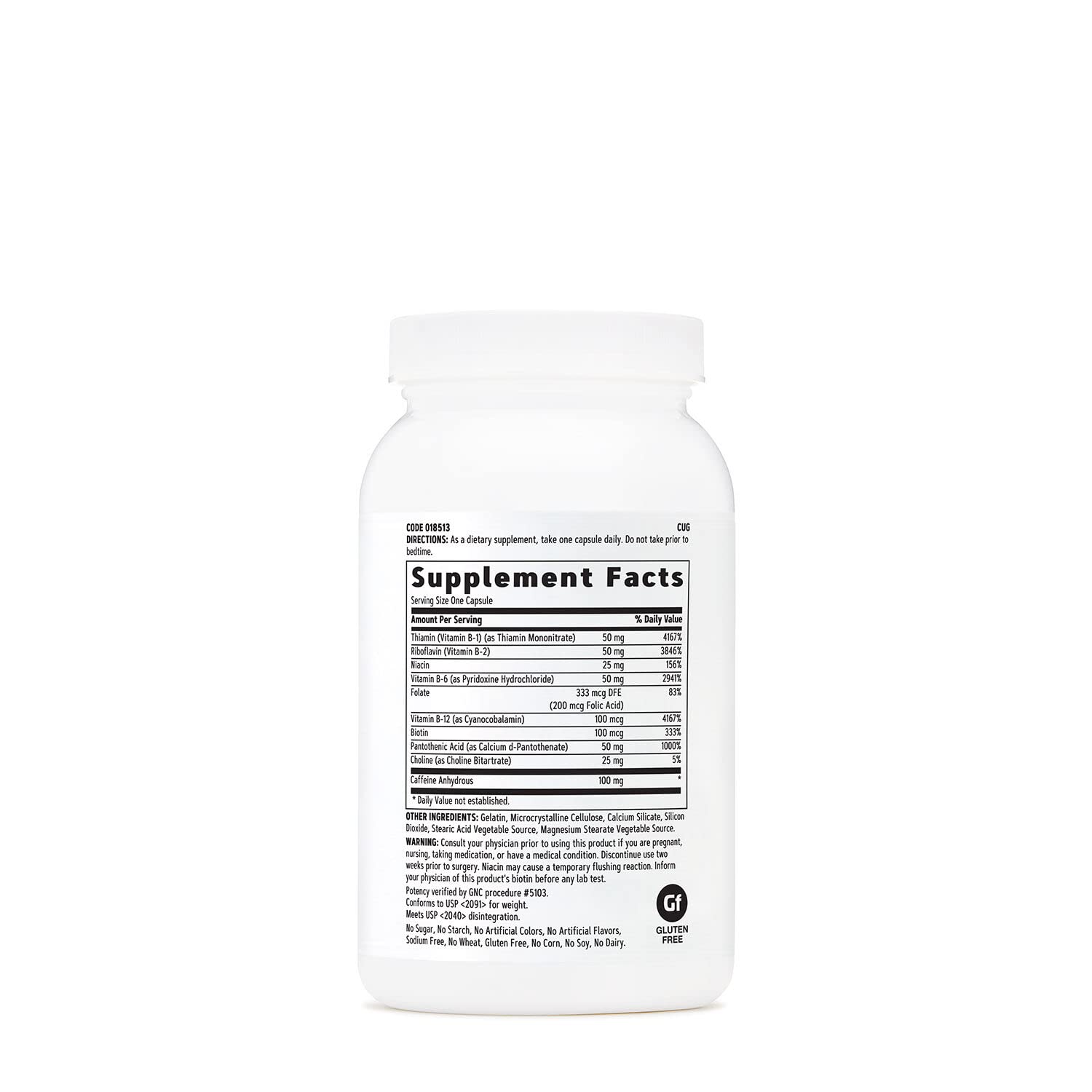 120 capsules of B-complex vitamins
