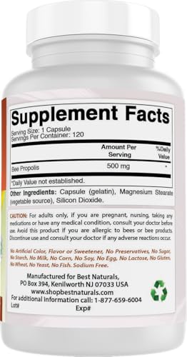 120 capsules of Bee Propolis