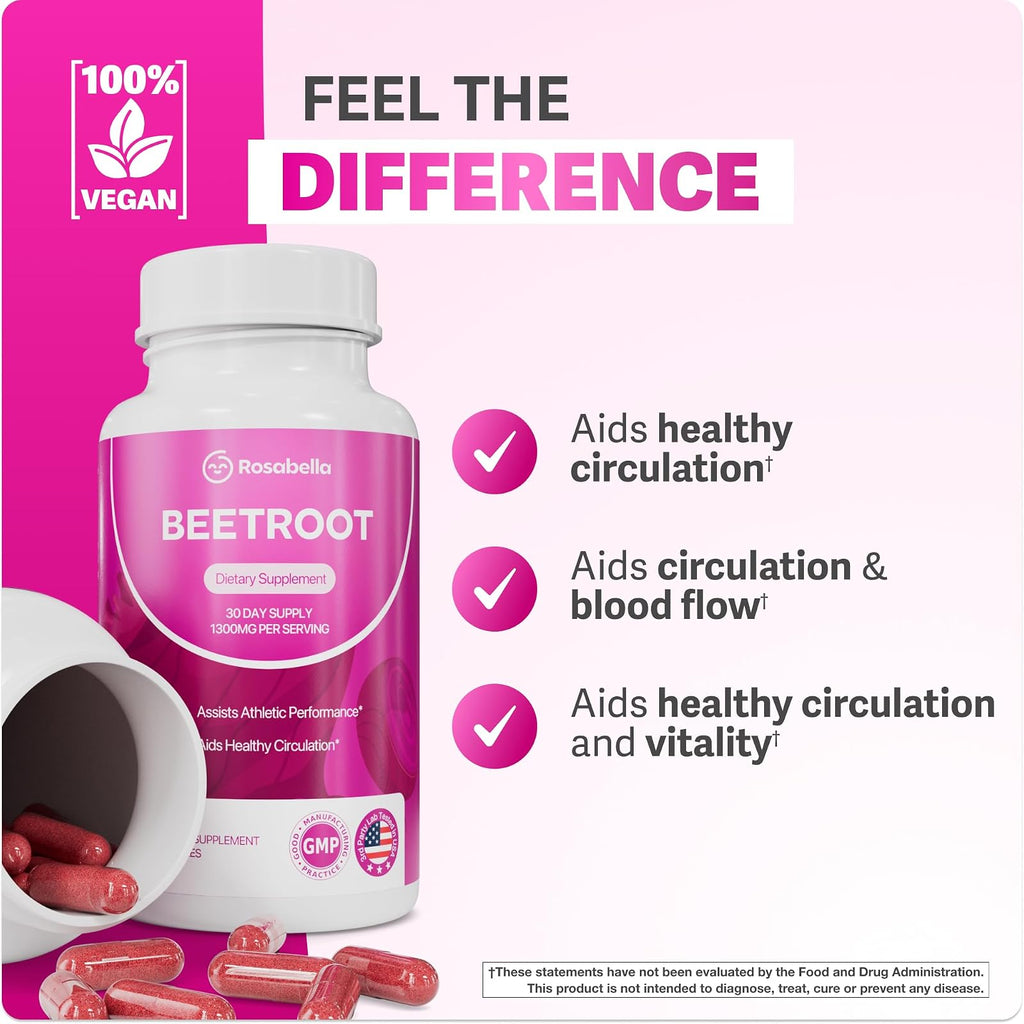 120 capsules of beet root extract