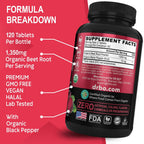 120 capsules of beet root goodness