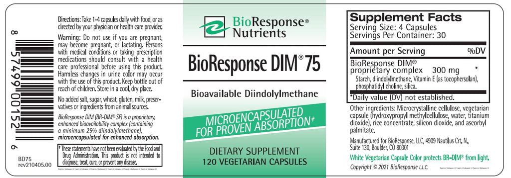 120 capsules of BioResponse DIM supplement