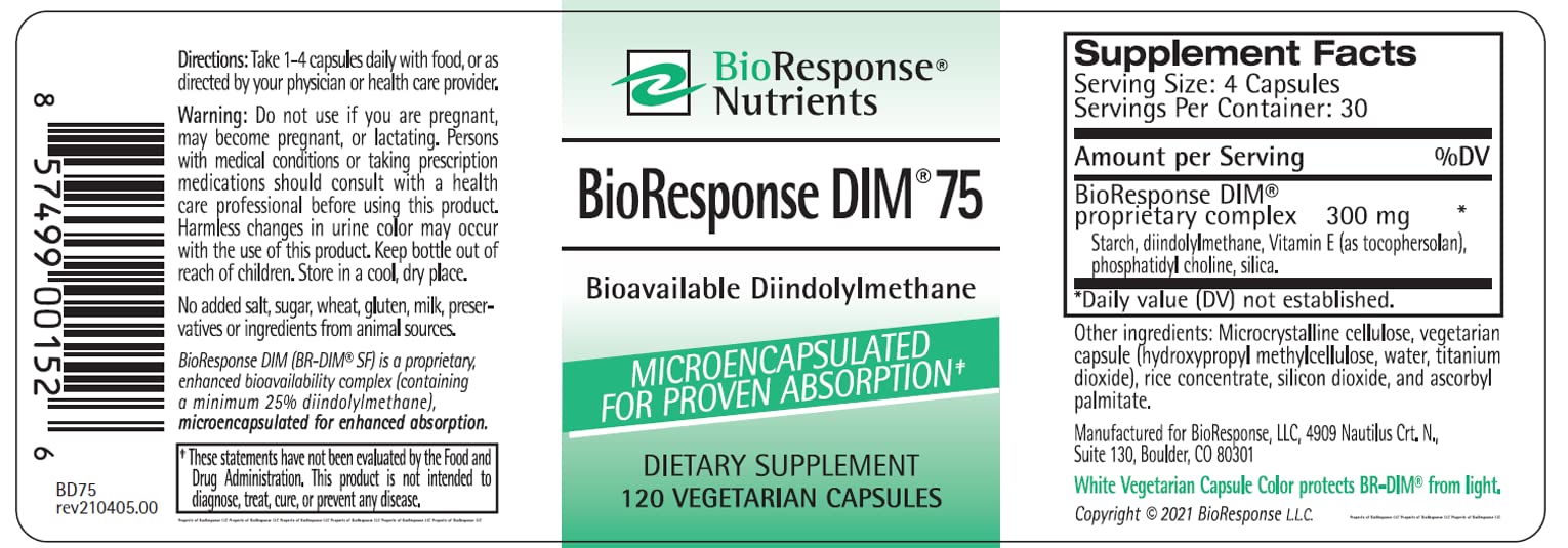 120 capsules of BioResponse DIM supplement