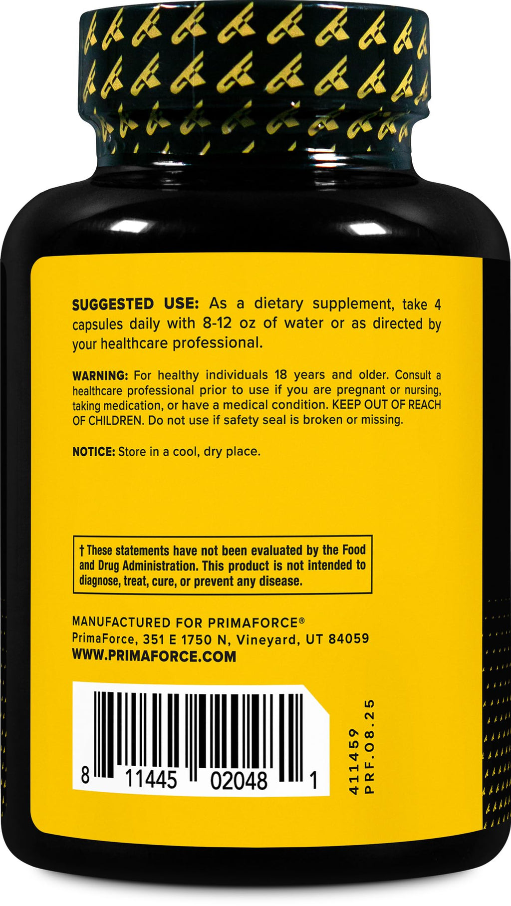 120 capsules of blended vitamins and minerals