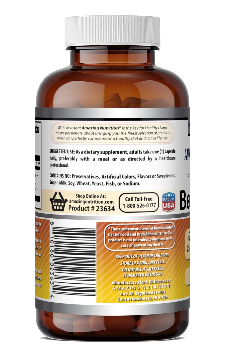 120 capsules of blended vitamins