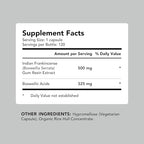 120 capsules of Boswellia extract