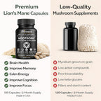 120 capsules of brain-boosting mushrooms