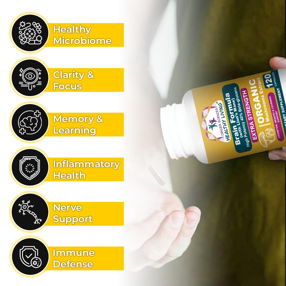 120 capsules of brain-boosting mushrooms