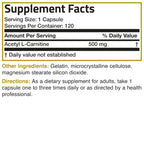 120 capsules of Bronson l-carnitine