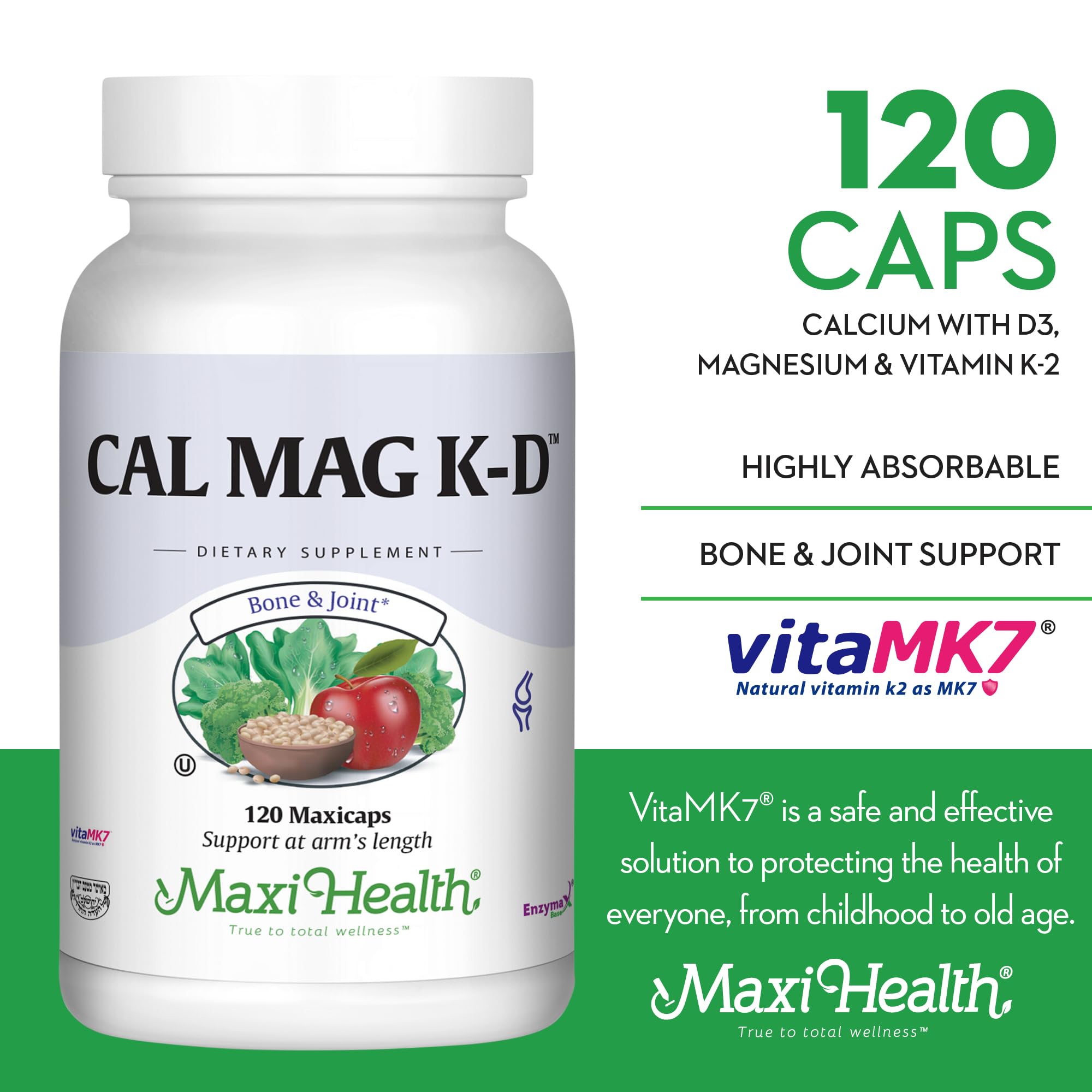 120 capsules of calcium benefits