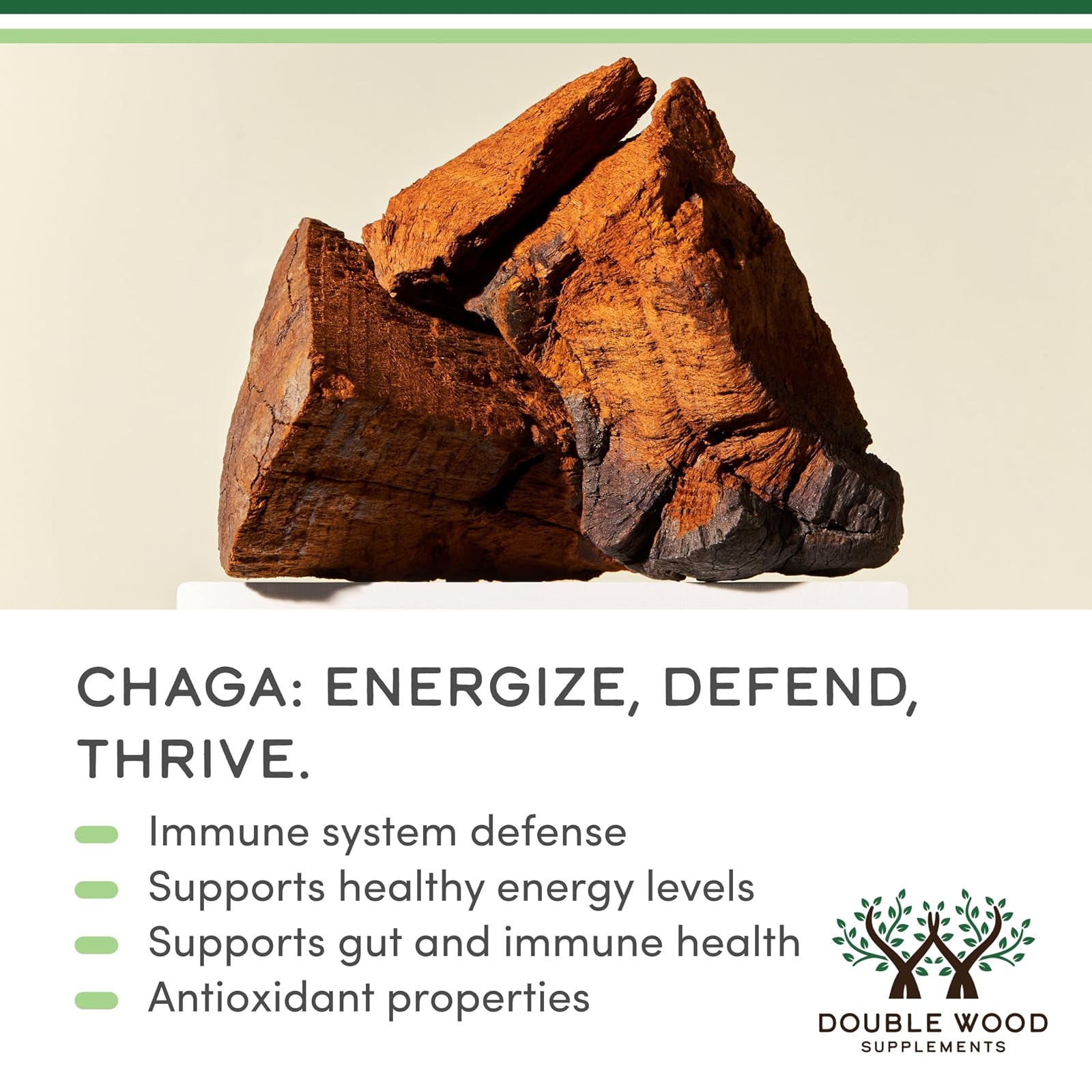 120 capsules of chaga extract