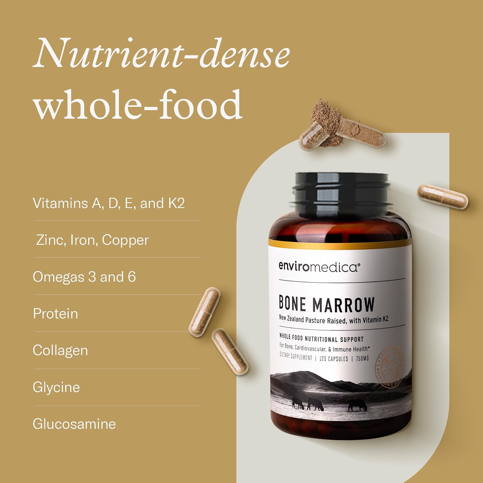 120 capsules of collagen type 2