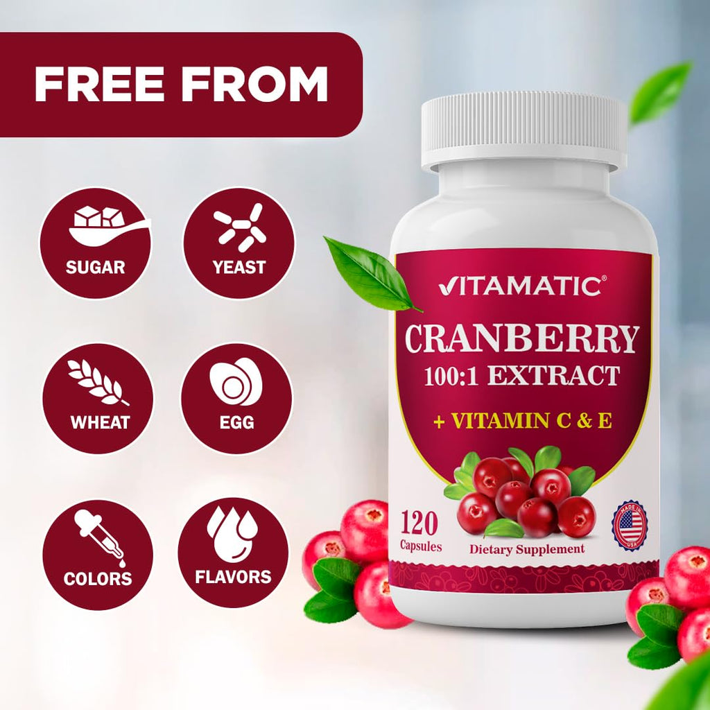 120 capsules of cranberry goodness