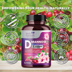 120 capsules of D-Mannose for daily use