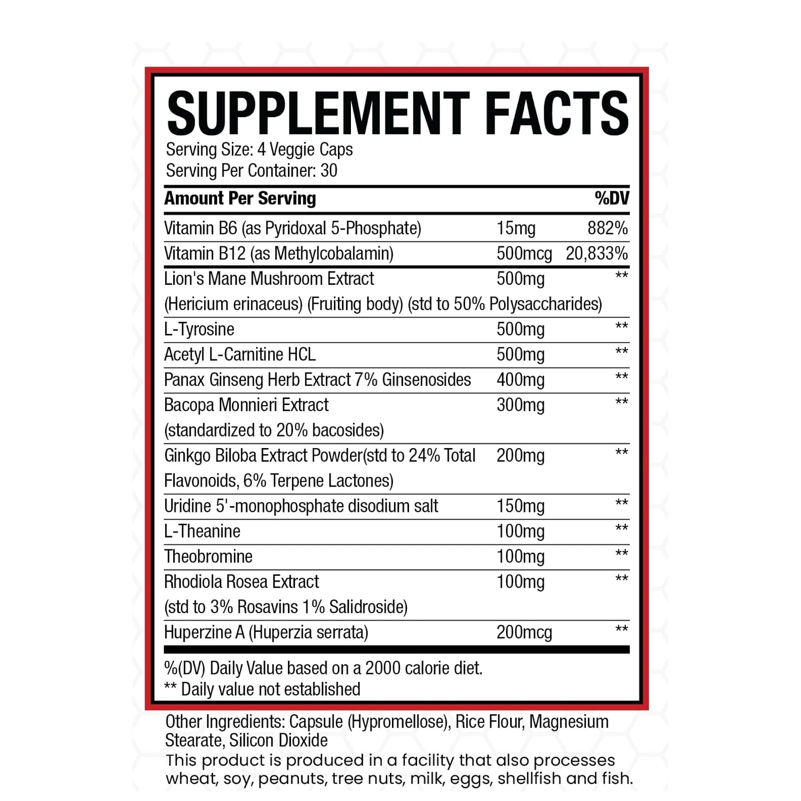 120 capsules of daily multivitamins