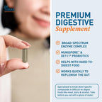 120 capsules of digestive enzymes for comfort