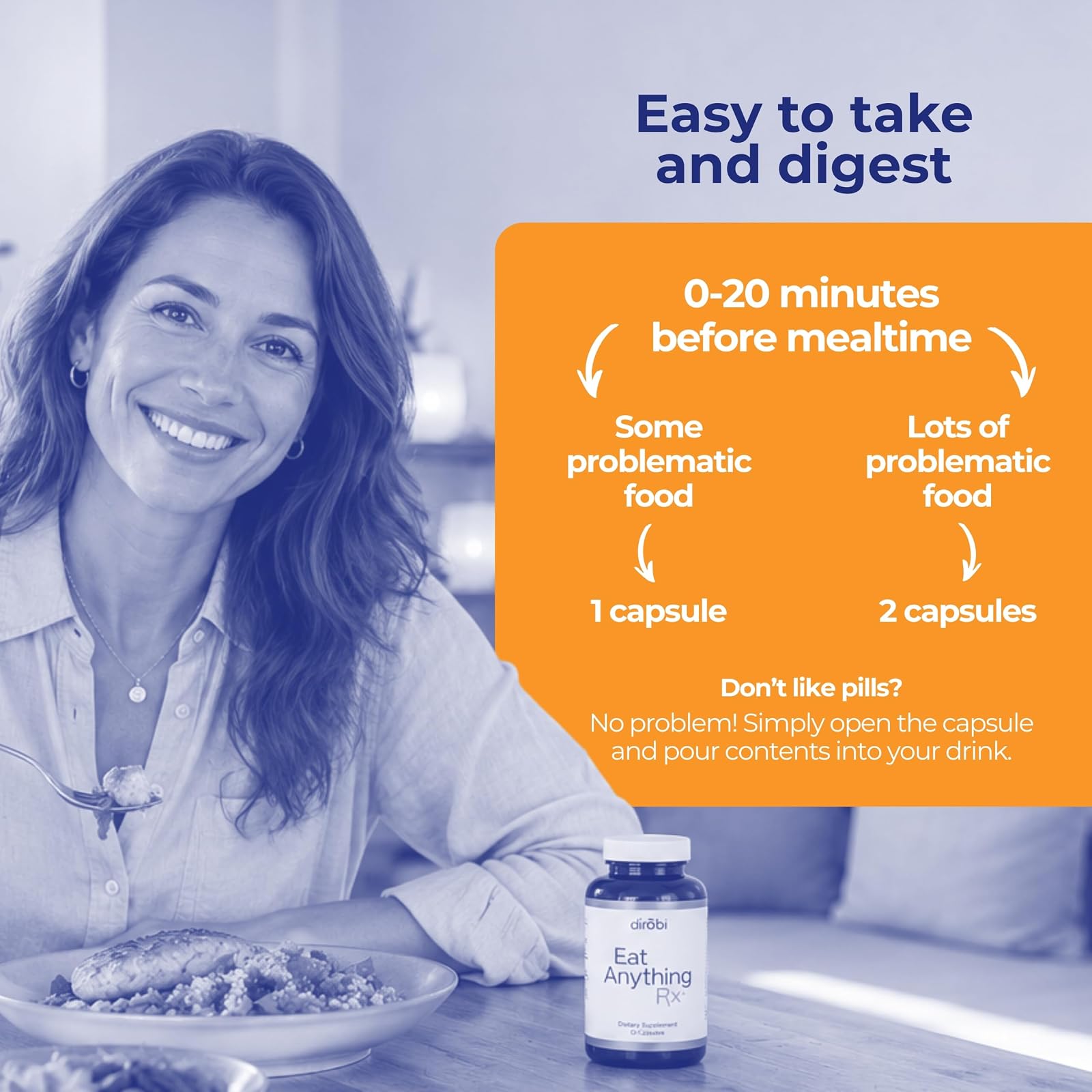 120 capsules of digestive enzymes