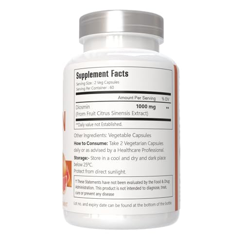 120 capsules of Diosmin benefits