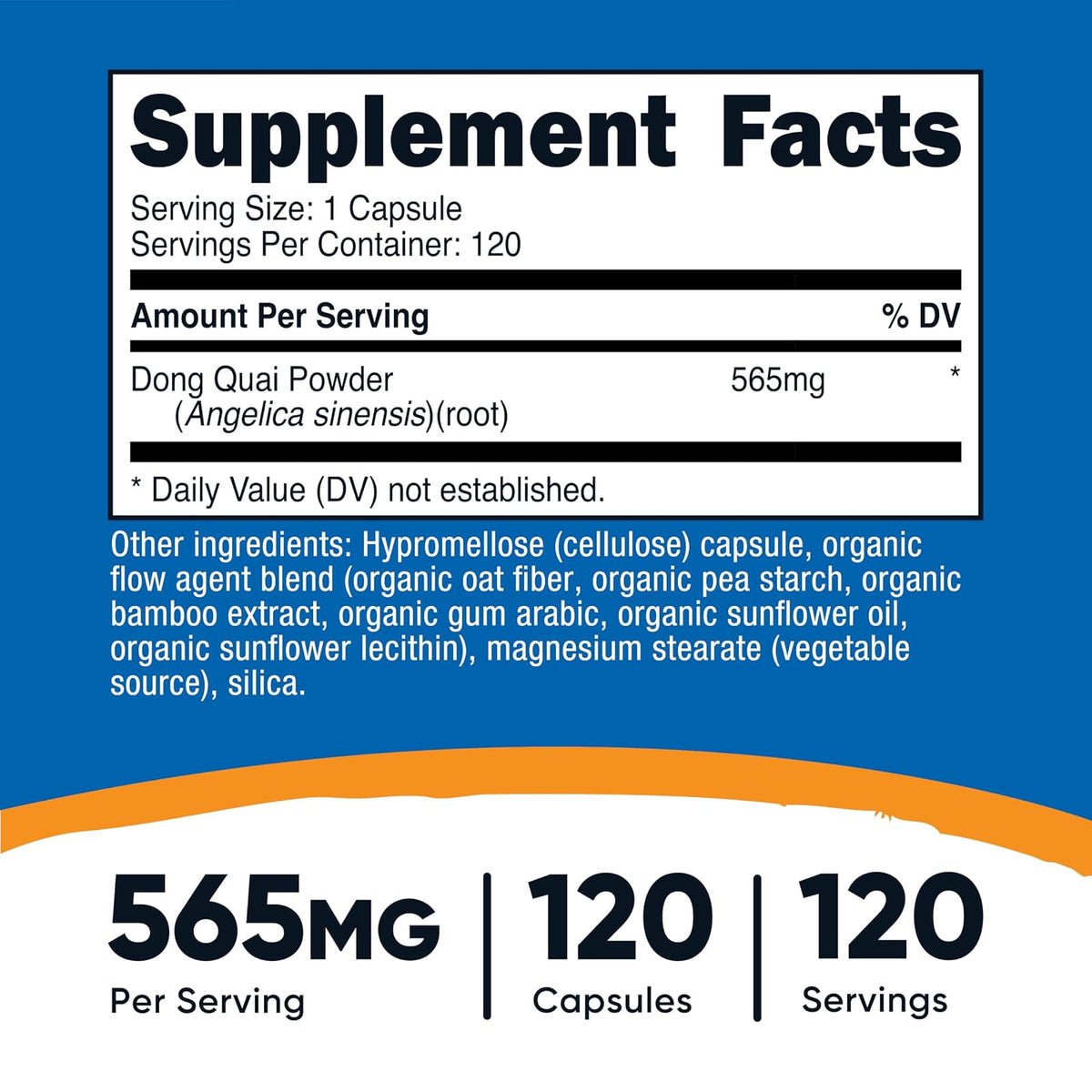 120 capsules of Dong Quai