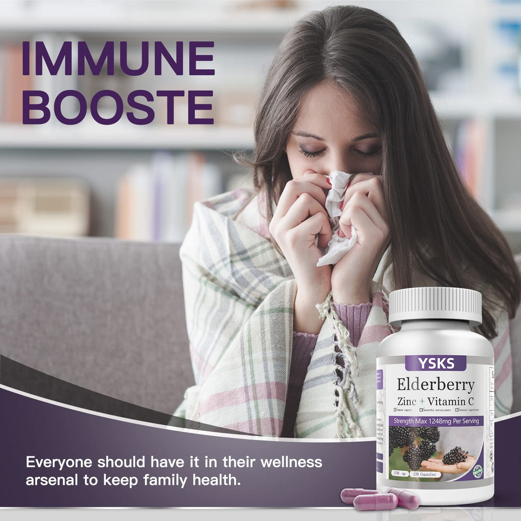 120 capsules of elderberry extract