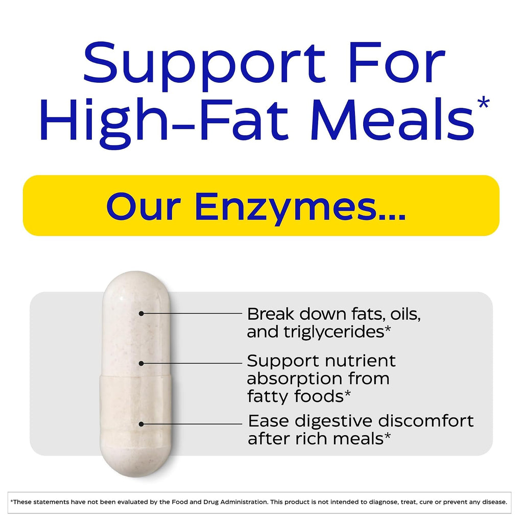 120 capsules of enzyme supplement