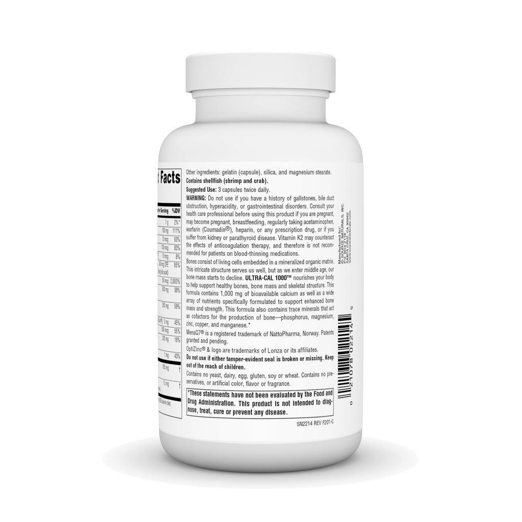 120 capsules of essential bone nutrients