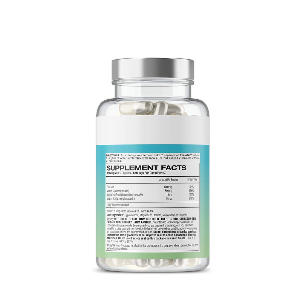 120 capsules of essential iron