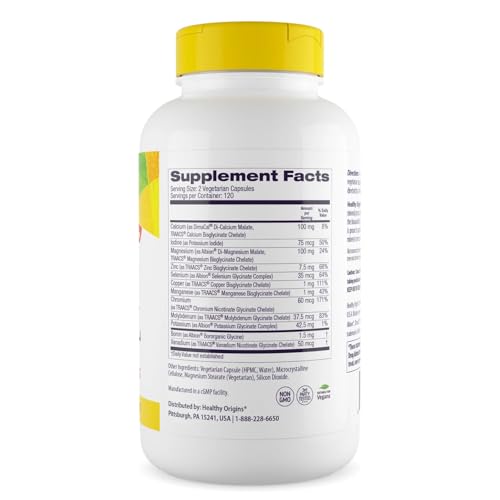 120 capsules of essential vitamins and minerals