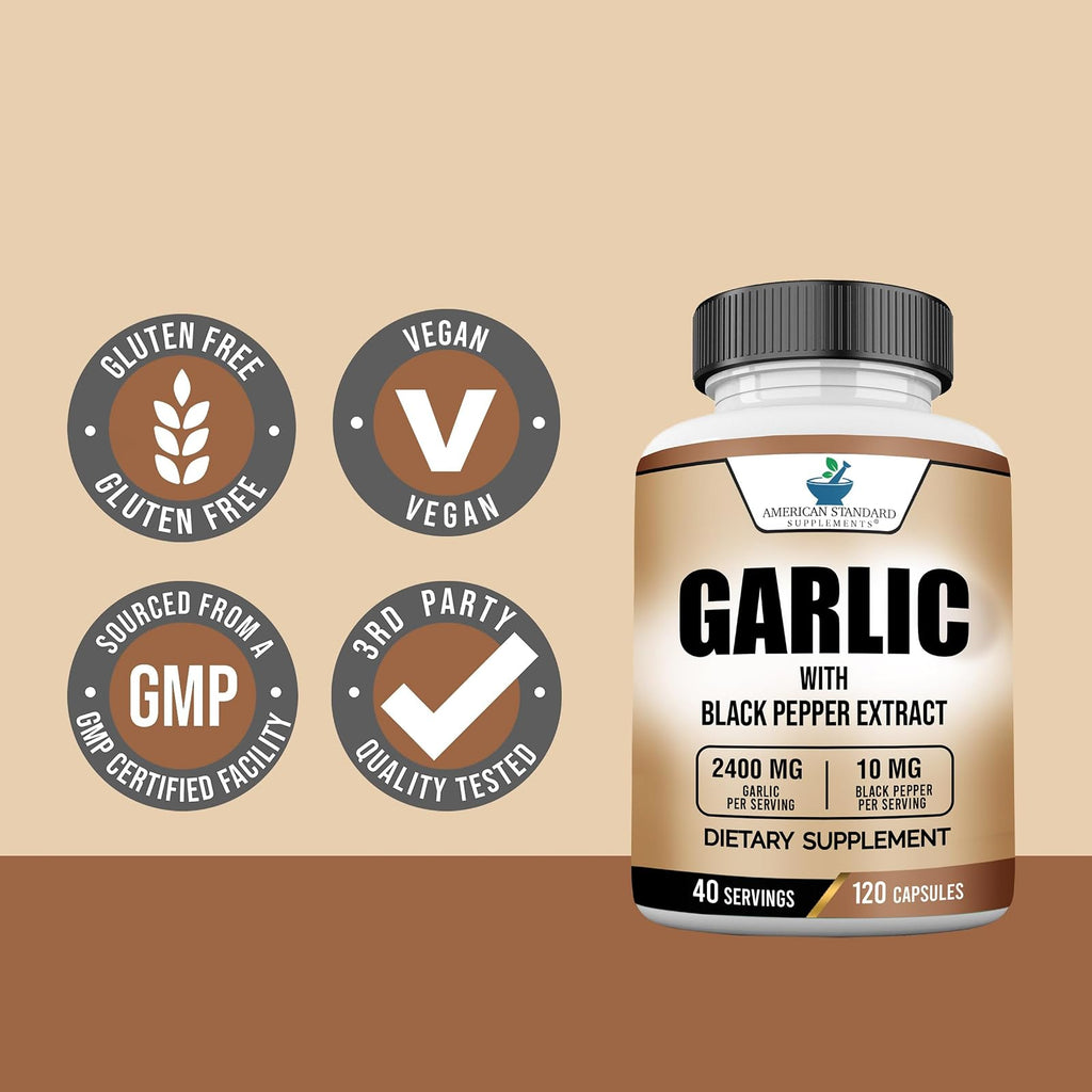 120 capsules of garlic extract
