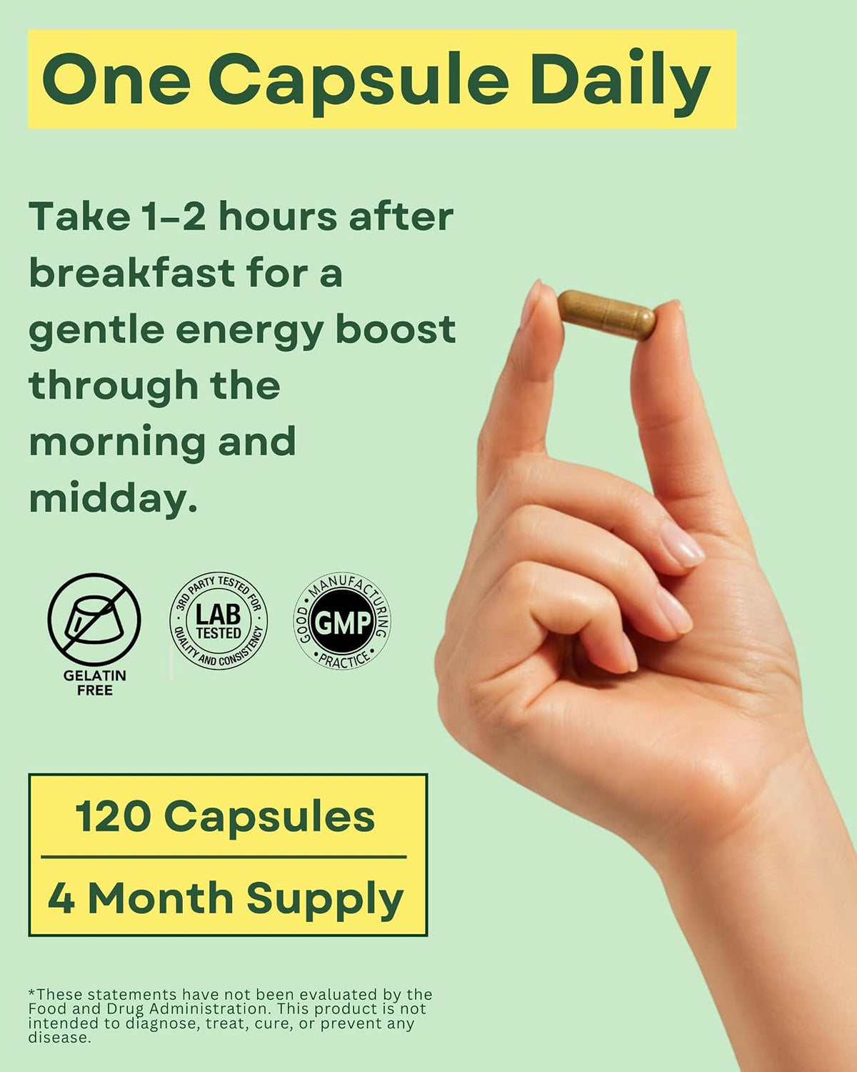 120 capsules of green tea extract