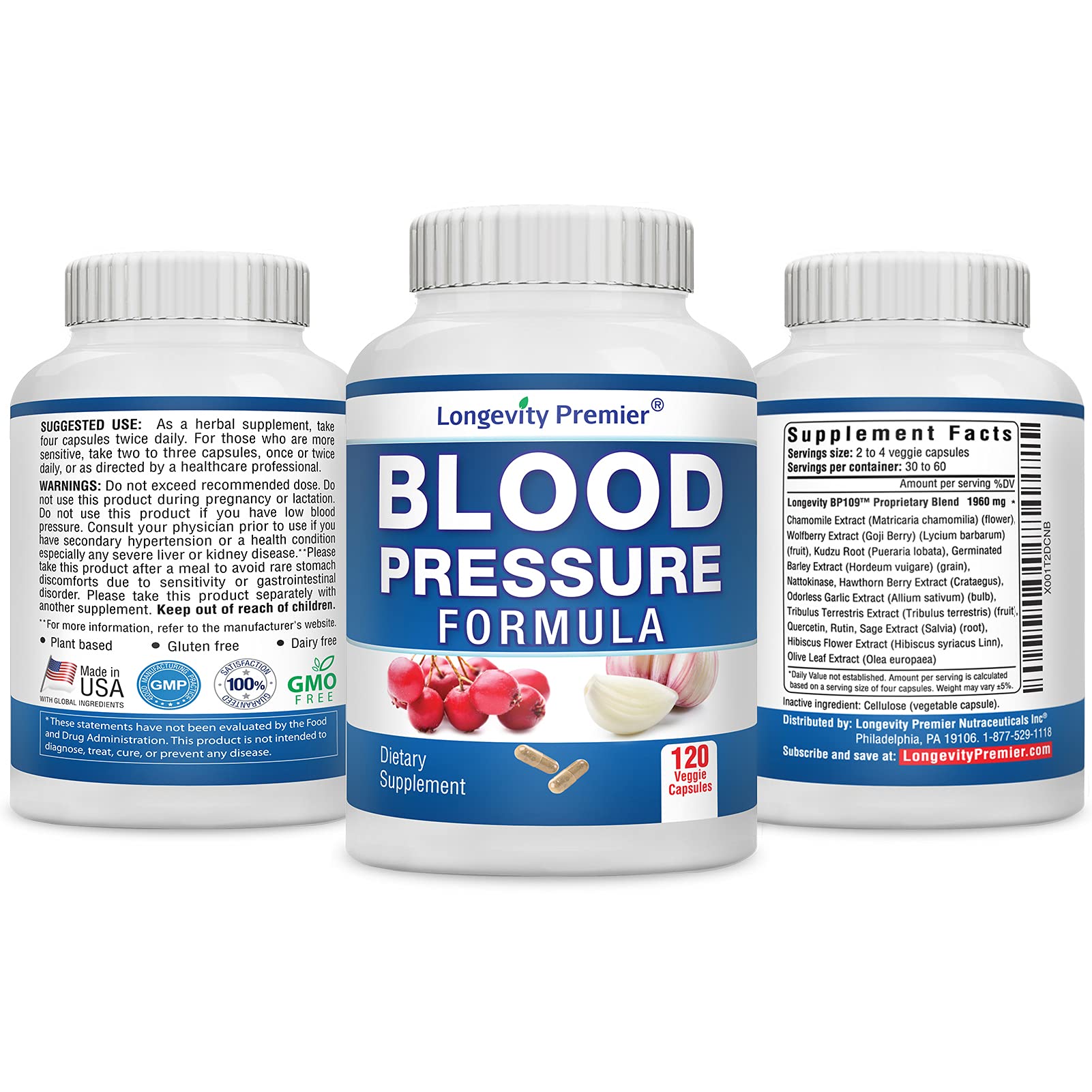 120 capsules of hawthorn extract