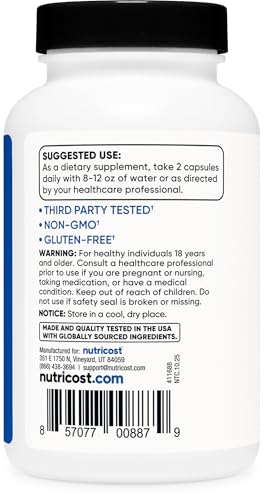 120 capsules of HMB for daily use
