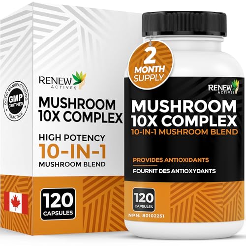 120 capsules of immune-boosting mushrooms