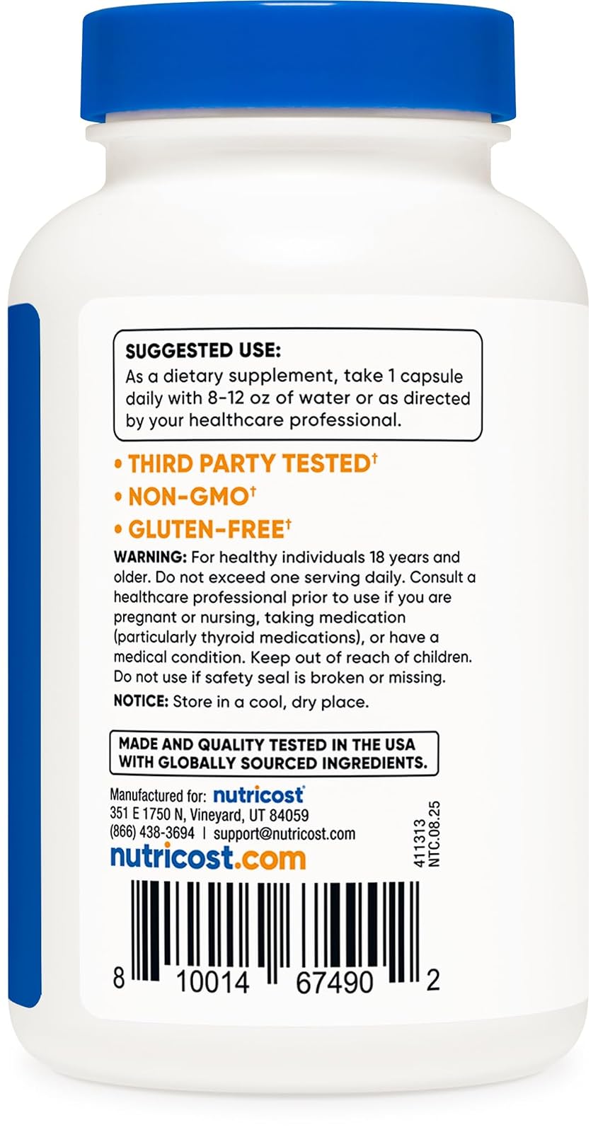 120 capsules of iodine nutrition