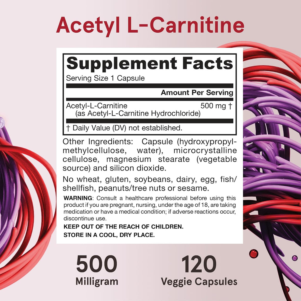 120 capsules of l-carnitine
