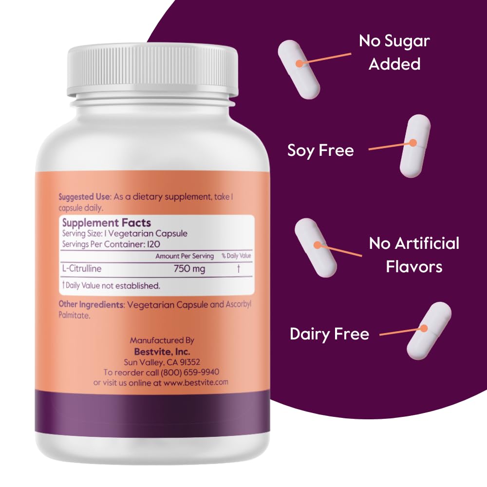 120 capsules of L-Citrulline