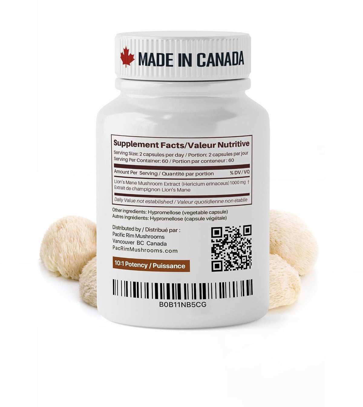 120 capsules of lion's mane extract