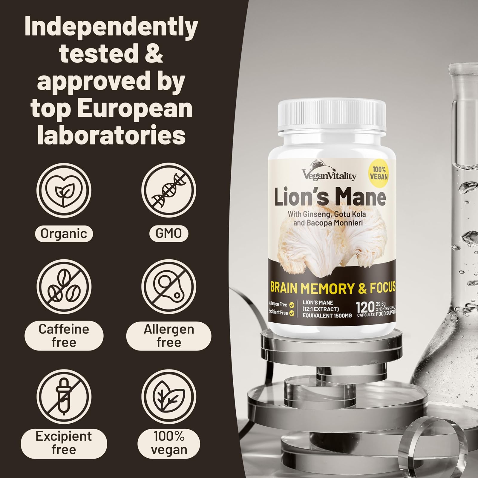 120 capsules of Lion's Mane