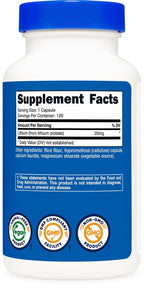 120 capsules of Lithium Orotate for daily use