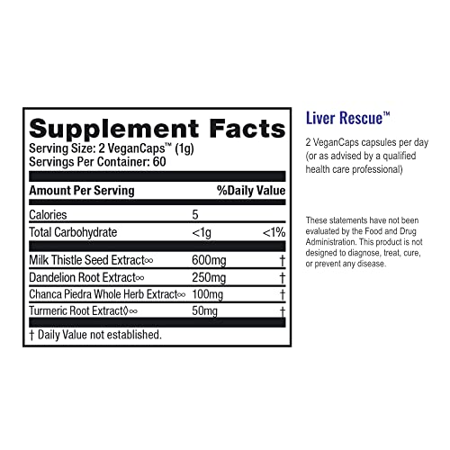 120 capsules of liver support