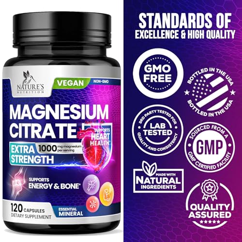 120 capsules of magnesium citrate