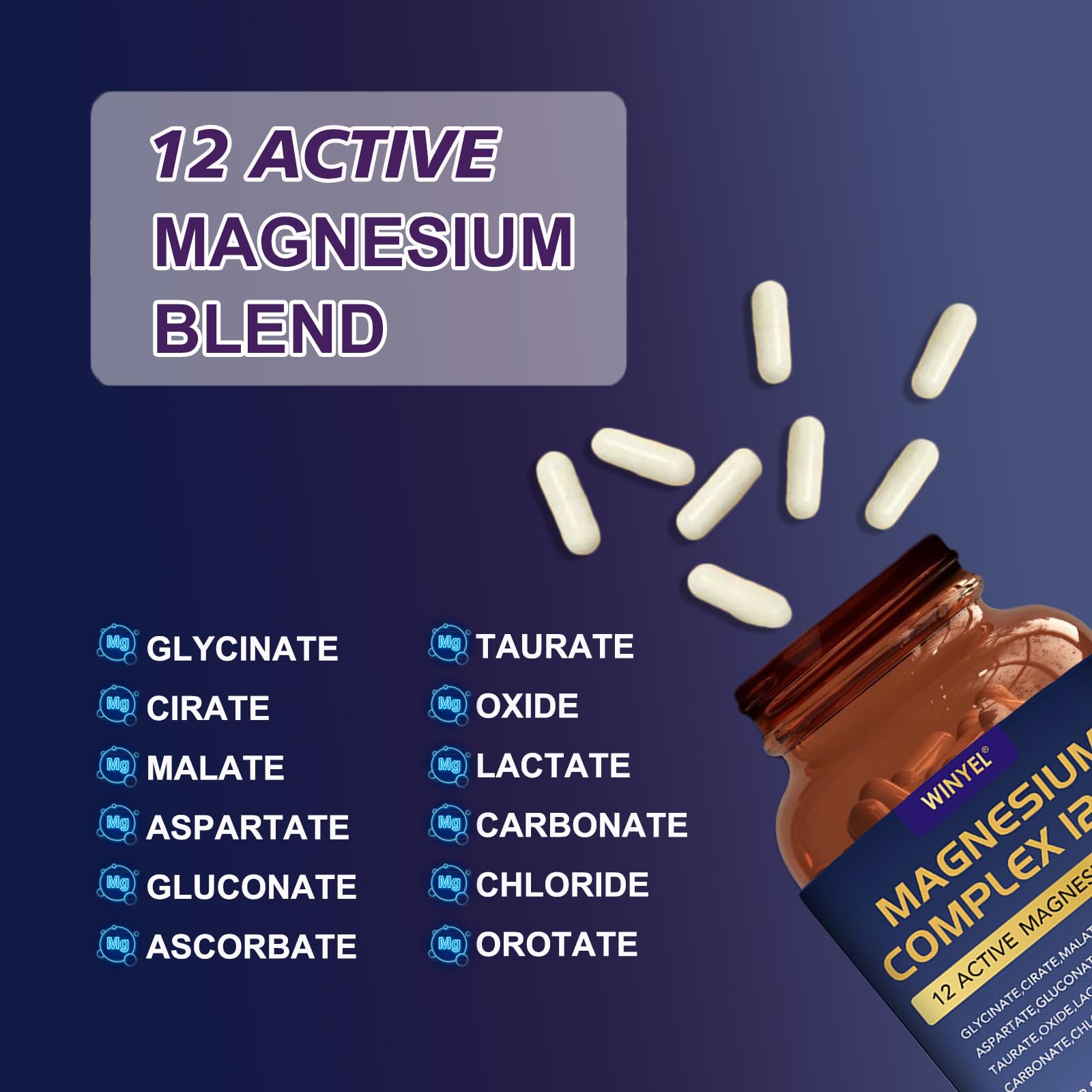 120 capsules of magnesium citrate
